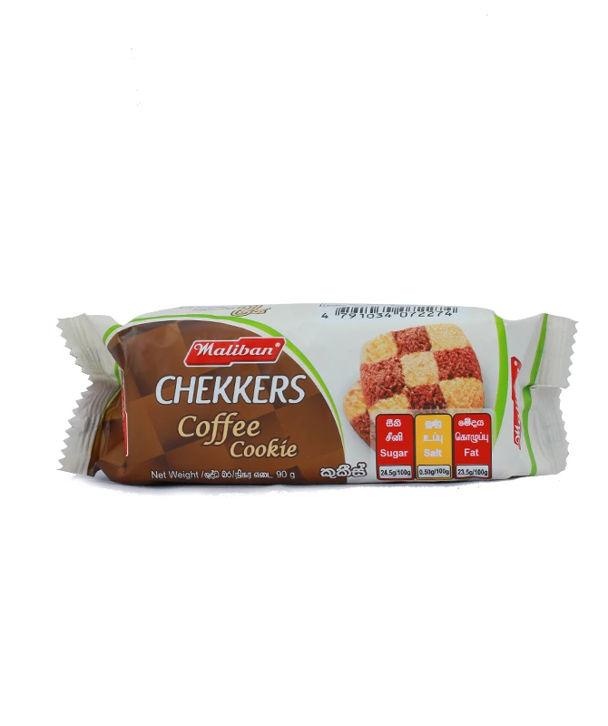 Maliban Chekkers Coffee Cookies - 90.00 g - jefmaz.lk